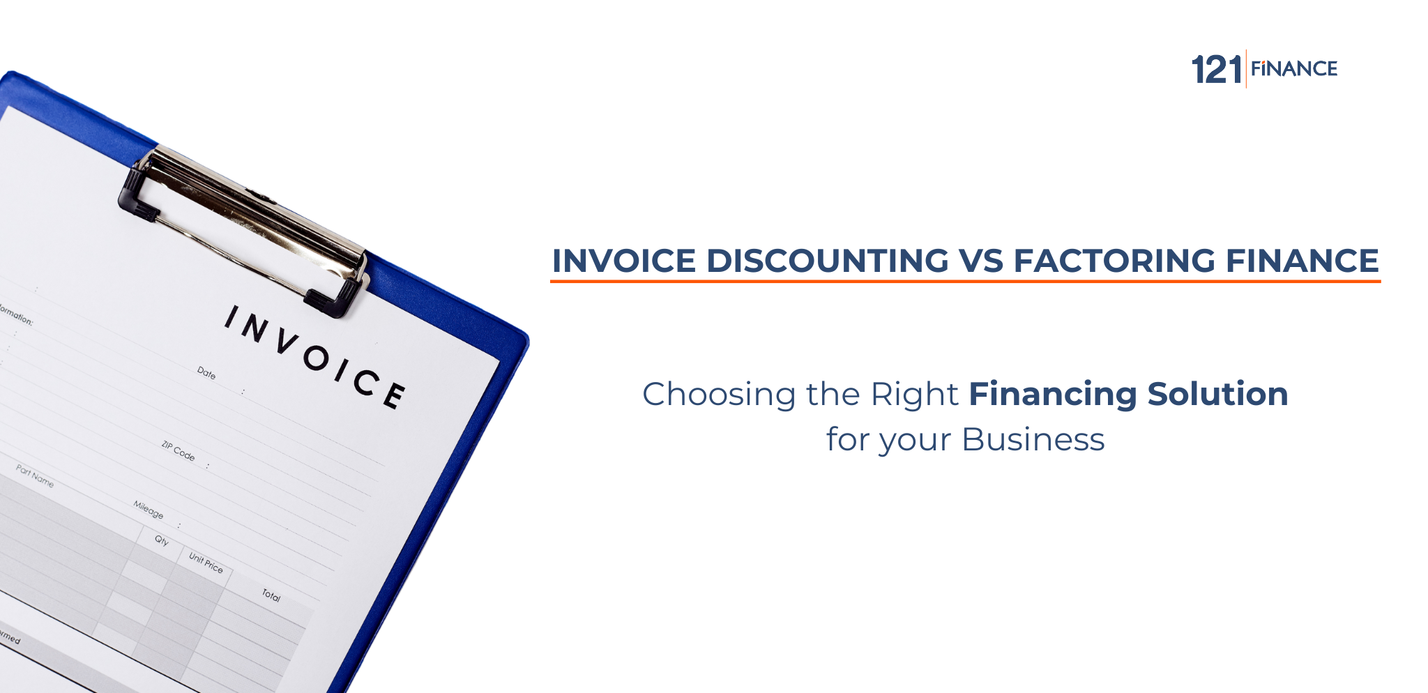 Invoice Discounting vs Factoring - 121finance